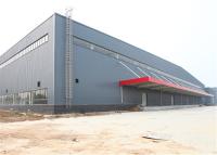 China Portal Structure Prefabricated Metal Buildings , Galvanized Prefab Steel Workshop for sale