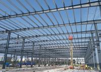 China Customized Fireproof Rock Wool Composite Sandwich Panels Prefabricated Structure Steel Warehouse for sale