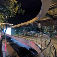 China Butt Weld Sa.2.5 Q235B Steel Pedestrian Overpass Bridge for sale