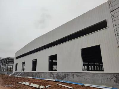 China Cladding Portal Rigid Framework Steel Structure Factory Building Project for sale