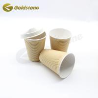 China Hot Drink Compatible Ripple Wall Cups Brown Kraft Ripple Cups For Versatile for sale