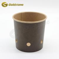 China Single Wall popcorn  Fried Chicken Paper Bucket Detachable Perforated Design for sale