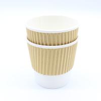 China 8oz Secure Lids Coffee Disposable Drinking Cups For On - The - Go Consumption for sale