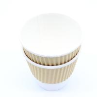 China Varnishing Hot Coffee Cups Disposable Paper  Custom Disposable Coffee Cups for sale