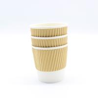 China Single Wall Coffee Paper Cup Insulated Disposable Coffee Cups ISO9001 for sale