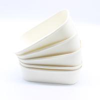 China 500ml Rectangular Paper Bowls Eco-Friendly And Practical For Food Service for sale
