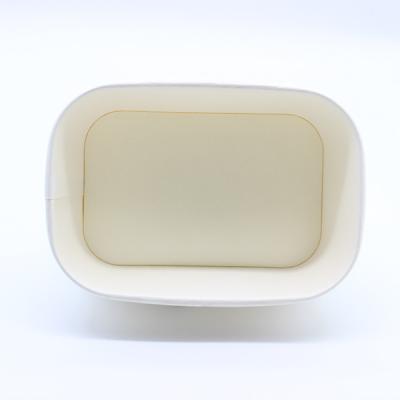 China 500ml Rectangular Paper Bowls Eco-Friendly And Practical For Food Service for sale