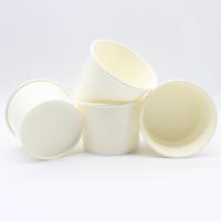 China Sustainable White Kraft Paper Bowls For Environmentally Friendly Dining for sale