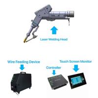 China Compact Fiber Handheld Laser Welding Machine with 4 Operating Modes and 220v Input Voltage for sale
