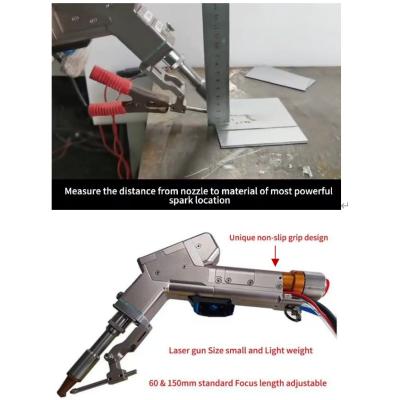 China HW Handheld Water-Cooled Laser Welding Head For Welding Steel And Aluminum for sale