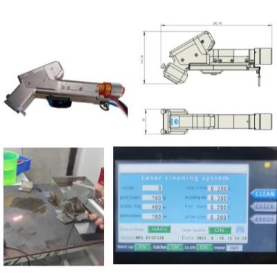 China Industrial Handheld Laser Cleaning Machine for Carbon Steel Metals with 0-300mm Beam Size for sale
