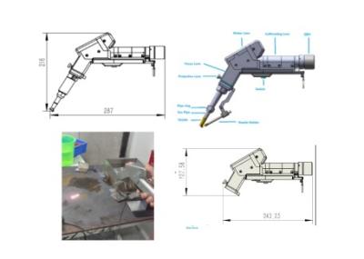 China Portable Laser Head 3-in-1 Laser Welding Equipment Supports Welding / Cleaning and Cutting for sale