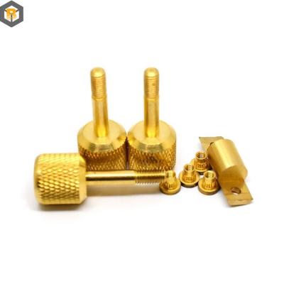 China High Precision Custom Alloy Pin Knurled Nut Screw for CNC Lathe Turning Milling Parts for sale