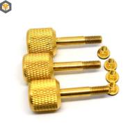 China High Precision Custom Alloy Pin Knurled Nut Screw for CNC Lathe Turning Milling Parts for sale