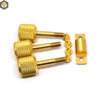 China High Precision Custom Alloy Pin Knurled Nut Screw for CNC Lathe Turning Milling Parts for sale