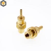 China Custom Metal Casting M CNC Brass Turned Parts Manufacturing Brass Coupling Machine Part for sale