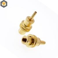 China Custom Metal Casting M CNC Brass Turned Parts Manufacturing Brass Coupling Machine Part for sale