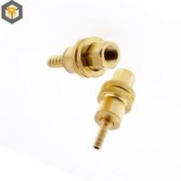 China Custom Metal Casting M CNC Brass Turned Parts Manufacturing Brass Coupling Machine Part for sale