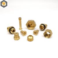 China High Precision Brass Threaded Parts Custom CNC Machined for Mini Copper Turning Parts for sale