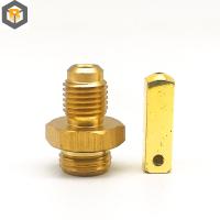 China High Precision Brass Threaded Parts Custom CNC Machined for Mini Copper Turning Parts for sale