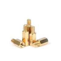 China Custom by 2D/3D/drawing CNC Machined Metal Male Female Threaded Hex Bolts Machine Part for sale