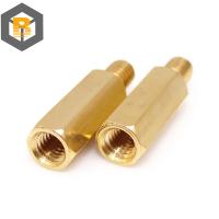 China Hex Brass Male Female Standoff Board Stud Metric Hexagon Threaded Pillar PCB Motherboard Spacer Bolt Screw M2m2.5m3 M4 M5*2-80mm Custom by 2D/3D/drawing for sale