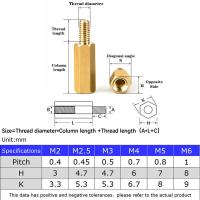 China Hex Brass Male Female Standoff Board Stud Metric Hexagon Threaded Pillar PCB Motherboard Spacer Bolt Screw M2m2.5m3 M4 M5*2-80mm Custom by 2D/3D/drawing for sale