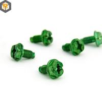 China BY-0507 Carbon Steel Green Screw Special Applications Security Fasteners Spare Part for sale