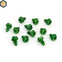 China BY-0507 Carbon Steel Green Screw Special Applications Security Fasteners Spare Part for sale