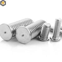 China Stainless Steel Three Spot Weld Screw Special Head Screw Machine Part Polished Finish for sale