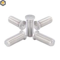 China Stainless Steel Three Spot Weld Screw Special Head Screw Machine Part Polished Finish for sale
