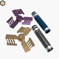 China Alloy CNC Milling Spare Part Flashlight Lightsaber Cover for Metal Coating Machinery for sale