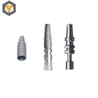 China Custom Dental Implant Abutment Titanium Alloy Retaining Screws Straight Plural Abutment Precision Machining Part for sale