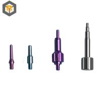 China Custom Dental Implant Abutment Titanium Alloy Retaining Screws Straight Plural Abutment Precision Machining Part for sale