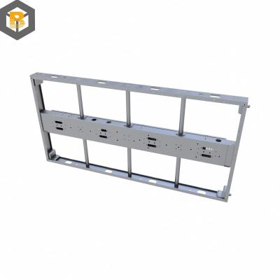 China Custom by 2D/3D/drawing Sheet Metal Fabrication Stamping Bending Machine Parts Stainless Steel Frame Made for sale
