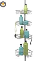 China Wall Rack Storage Organizer Corner Shower Shelf Caddy Hanging Machine Part for Bathroom for sale