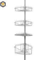 China Wall Rack Storage Organizer Corner Shower Shelf Caddy Hanging Machine Part for Bathroom for sale