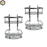China Large Capacity Basket Stainless Steel Corner Shower Caddy Custom by 2D/3D/drawing for sale