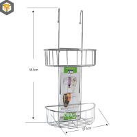 China Custom by 2D Metal Wire Storage Organizer for Bathroom Hanging Shower Caddy Spare Part for sale