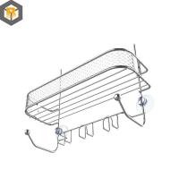China Hanging Bathroom Shower Caddy with Hooks and Bathroom Storage Custom by 2D/3D for sale