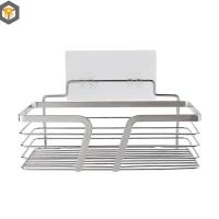 China Custom by Drawing Stainless Steel Bathroom Storage Basket Shower Caddy Spare Part for sale
