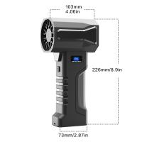 China Monix V8 Portable Electric Leaf Blower Cordless Violent Fan Dust Removal Car Drying Brushless Turbine Motor Mini  Fan for sale
