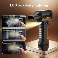 China Monix V8 Portable Electric Leaf Blower Cordless Violent Fan Dust Removal Car Drying Brushless Turbine Motor Mini  Fan for sale
