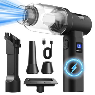 China 4 in 1 Mini Cordless Powerful Car Vacuum Cleaner 15000Pa Hand Held Portable Battery Powered Wireless Auto Vehicle Vacuum Cleaner for sale