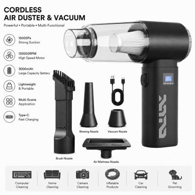 China 13000pa Brushless Motor Portable Home Cordless HandHeld Small Dry Vacuum Wireless Mini Multifunction Vacuum Cleaner for Car for sale