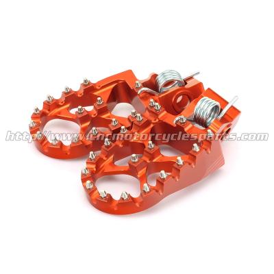 China High Quality Wide CNC Aluminum Passenger Foot Pegs For Dirt Bike for sale
