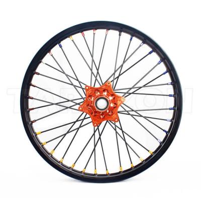 China KTM Black Custom Aluminum Motorcycle Wheels Rims For Dirt Bike for sale