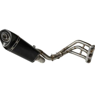 China Motorcycle Spare Parts Black Motorcycle Elbow Back Pressure Exhaust For YAMAHA MT09 for sale
