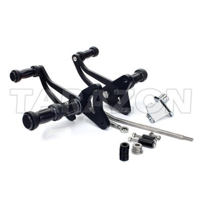 China Teeth Replaceable CNC Billet 7075 Aluminum Harley Davidson Foot Pegs for sale