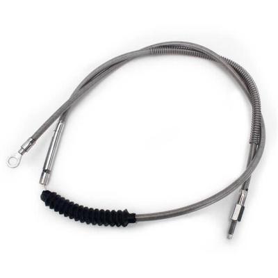 China Universal Motorcycle Brake Parts Stainless Steel Motorcycle Brake Cables Clutch Cables for sale